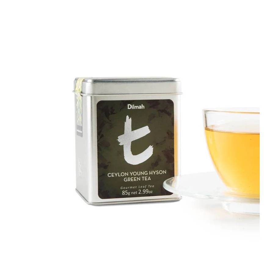 t-Series Ceylon Young Hyson Green Tea Tin Caddy-85g Loose Leaf - DILMAH ...