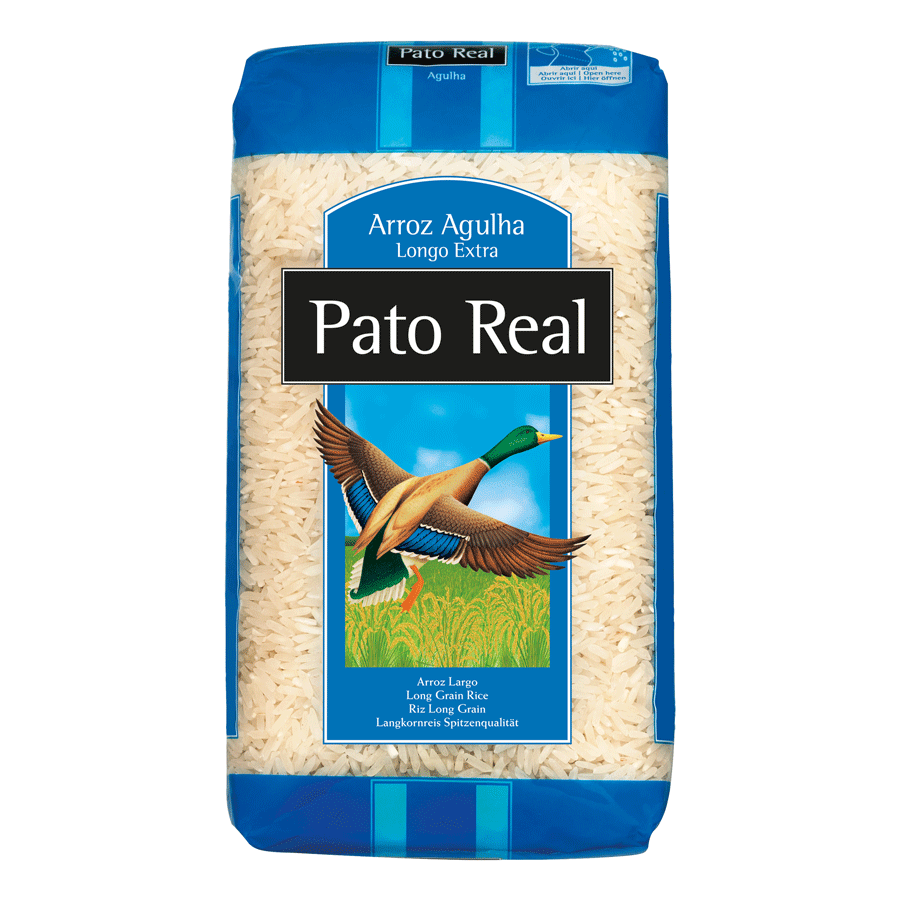 White Long Grain Indica Rice Pato Real - PATO REAL - ERNESTO MORGADO, S ...
