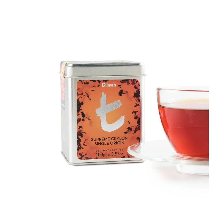 t-Series Supreme Ceylon Single Origin Black Tea Tin Caddy-100g Loose ...