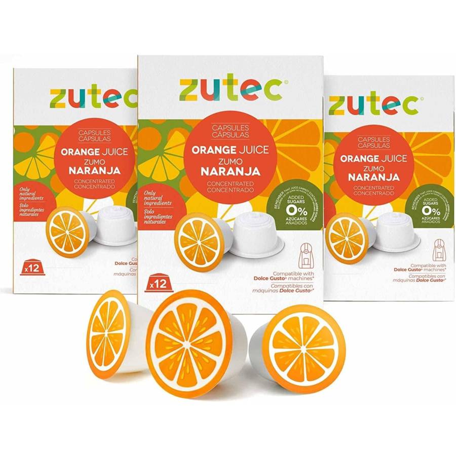 Zutec - Orange Juice Pods - Compatible with Nescafé Dolce Gusto® Coffee ...
